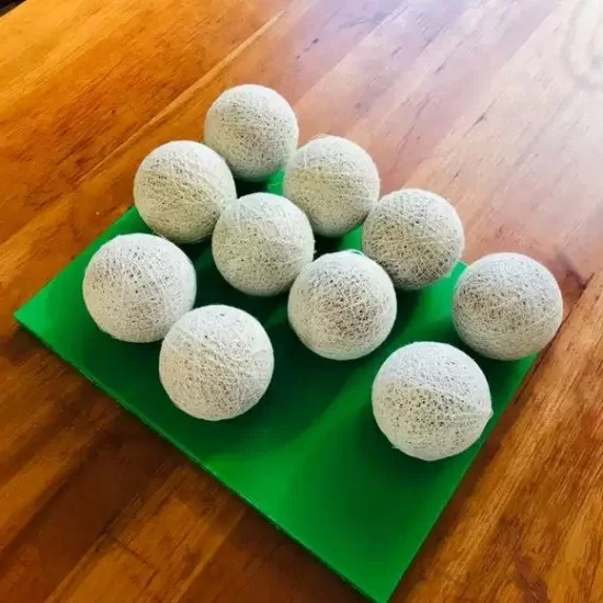 baseball, acrylic, material kit