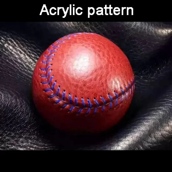 baseball, acrylic, material kit