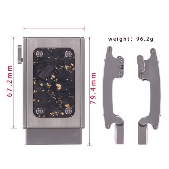 Titanium alloy, automatic mechanical, waist belt, buckle