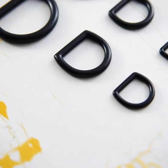 black, alloy, D ring, D-ring, Dee ring