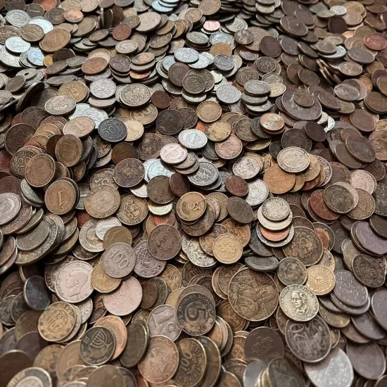 unselected, real coins