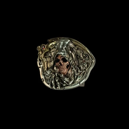 Death god, waist belt buckle