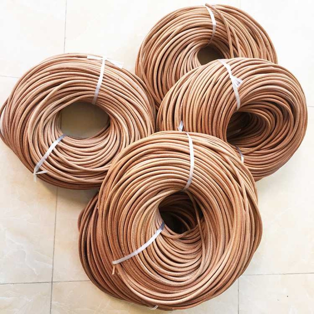 Round Leather lacing cord leather strip leather rope