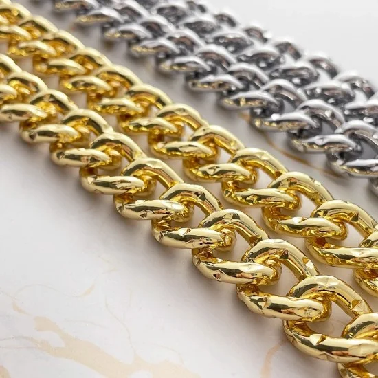 Aluminum, solid brass, 13mm, coach, bag chain