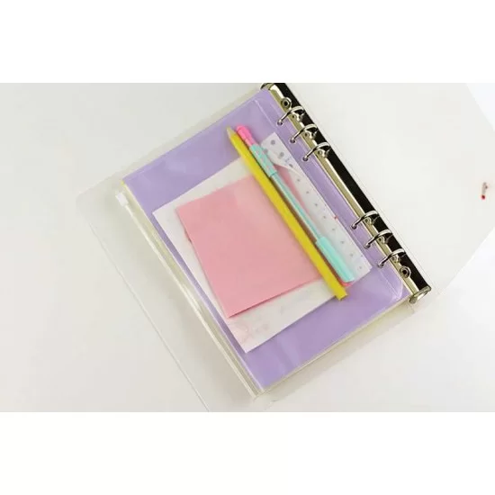 Notebook dairy PVC Transparent File Small Things Keeper
