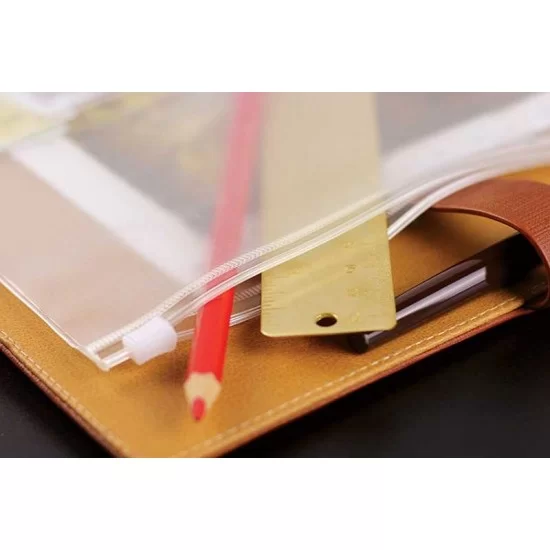 Notebook dairy PVC Transparent File Small Things Keeper