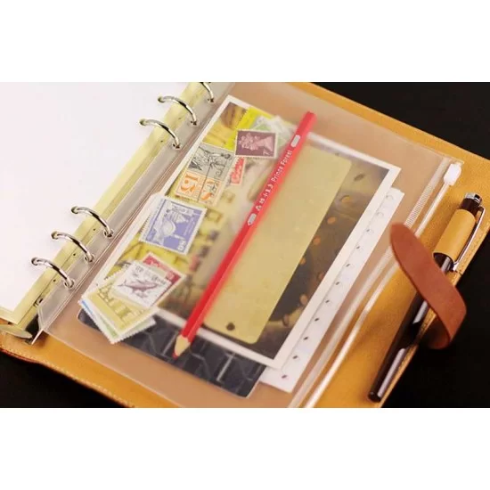 Notebook dairy PVC Transparent File Small Things Keeper