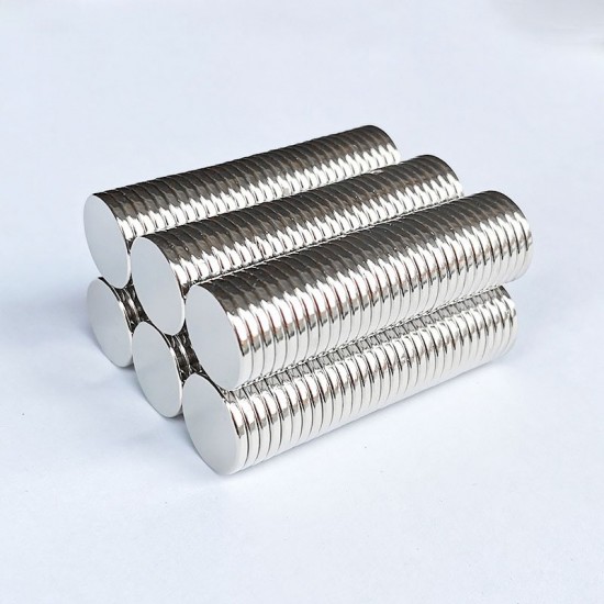 Neodymium, magnet, button