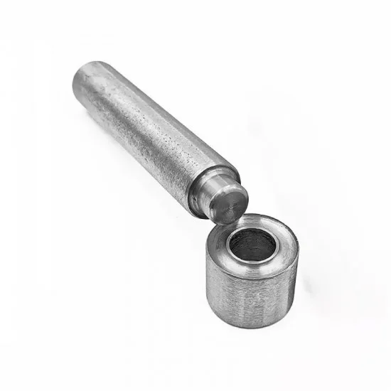 solid brass, round face, eyelet