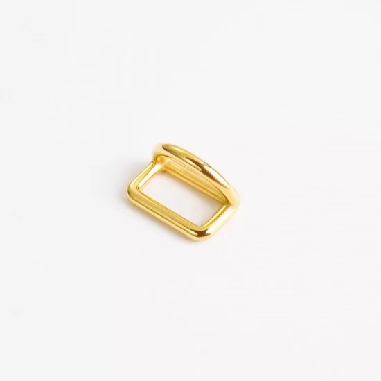 stainless steel, D-ring, square ring, 15mm