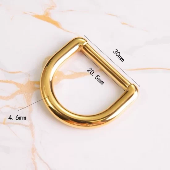 stainless steel, D-ring, D ring, D buckle, Dee-ring, 20.5mm