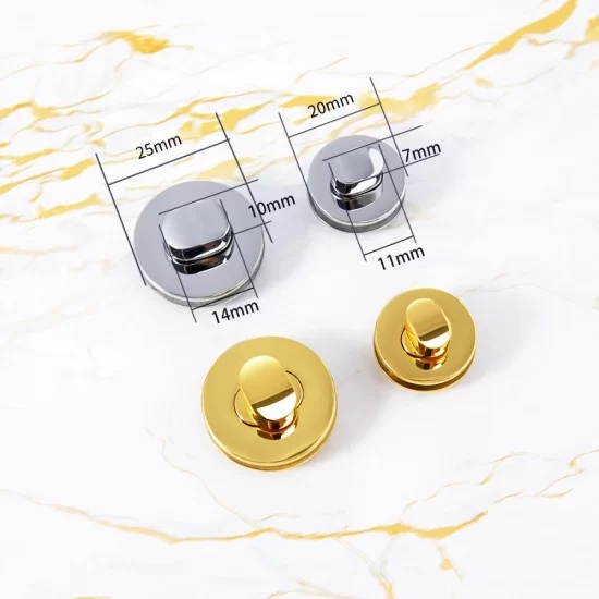 stainless steel, round, twist lock, 20mm, 25mm