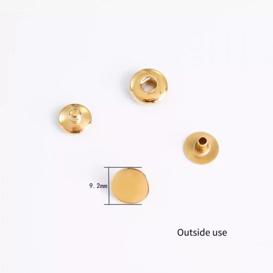 stainless steel, PRYM stye, convex, snaps, 9.2mm