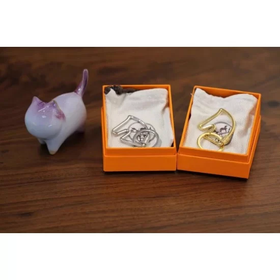 Hermes, Porte-cles, Cheval, Inox, keychain