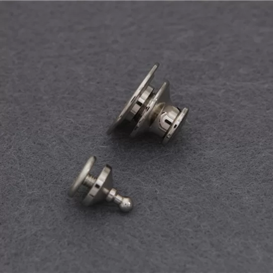 cap spring lock, solid brass, 18K gold, hardware