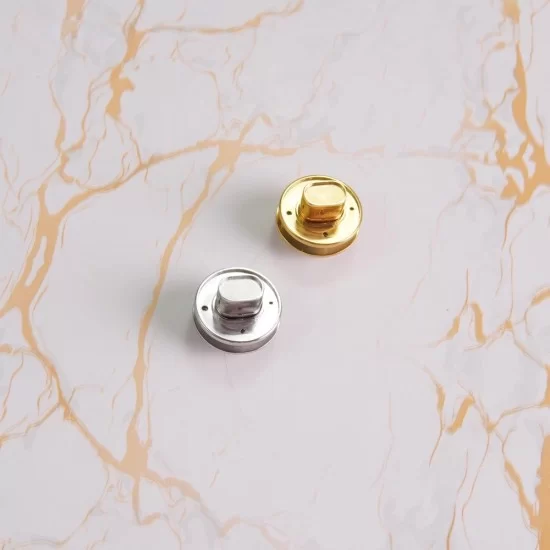 stainless steel, round, twist lock, DIY, inlay