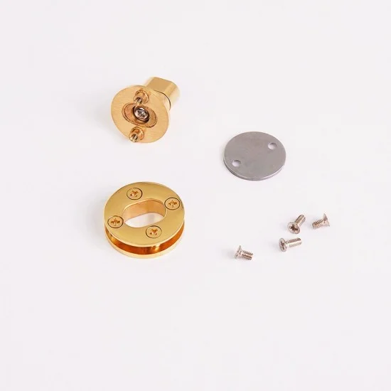 Stainless steel, diamond, round, twist, bag lock