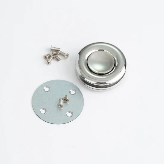 Stainless steel, round, spring, latch, bag lock