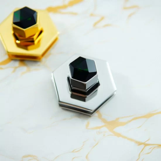 stainless steel, Swarovski crystal, twist lock, bag lock