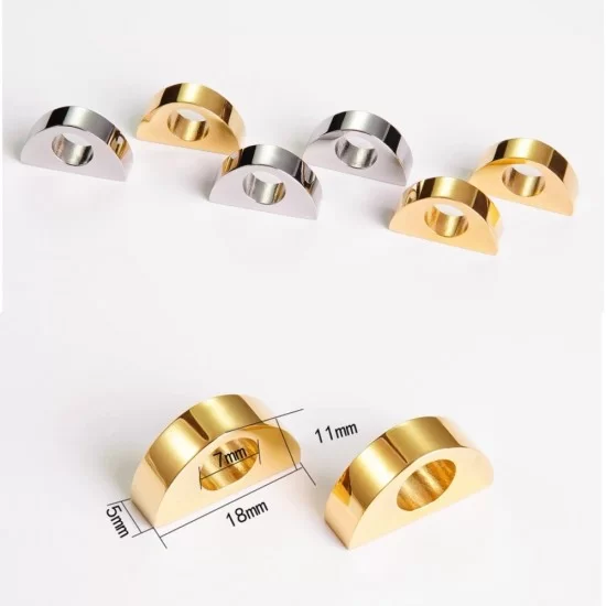 stainless steel, water drop, half round, bridge