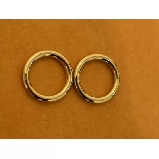 8pc/lot, Gold and silver kirsite O-ring, inner diameter 2cm, Y2576-20mm