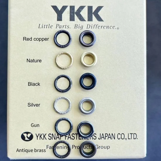 YKK, round face, eyelet