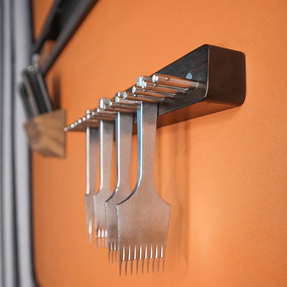 Chisel holder, chisel shelf, prick iron holder