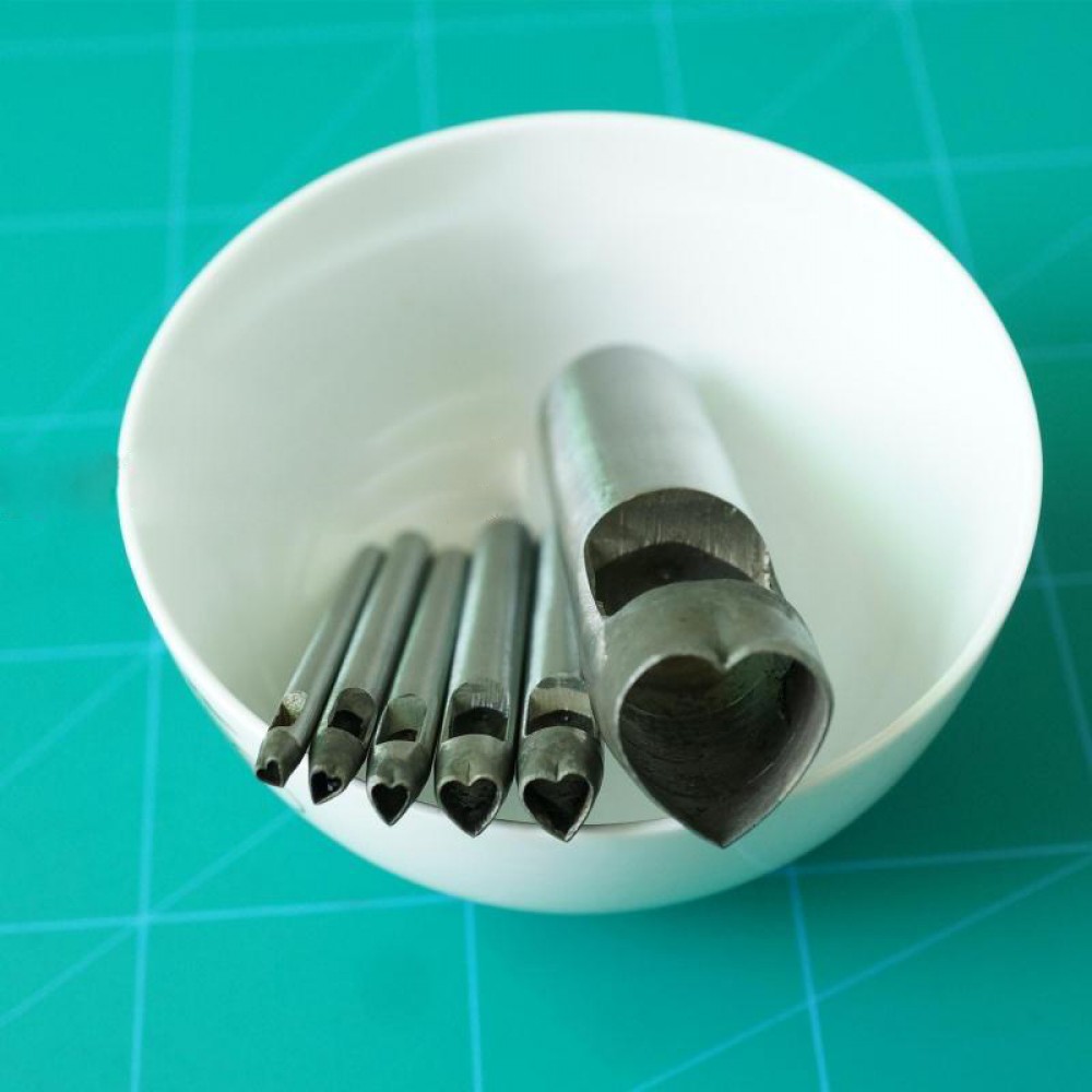 Heart style punch, leather working tools