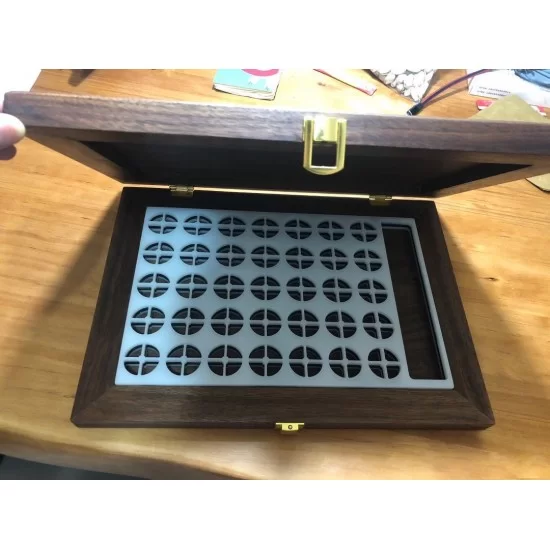 Brass, stamp, alphabet, case