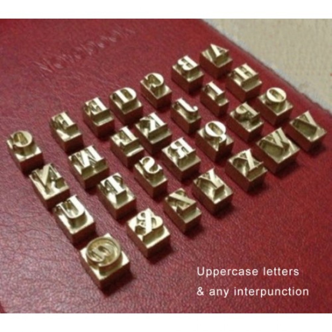 Free shipping Leather stamp custom stamp Copper Alphabet letters Hot ...