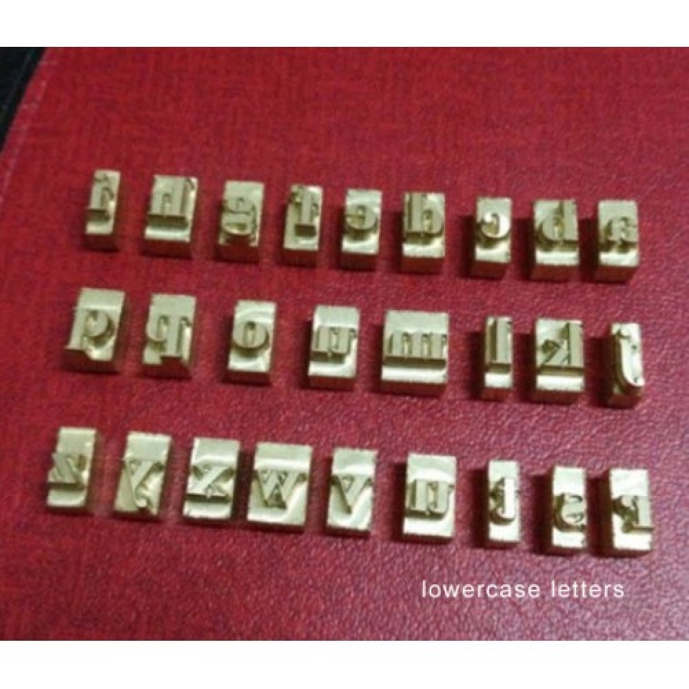 Free shipping Leather stamp custom stamp Copper Alphabet letters Hot ...