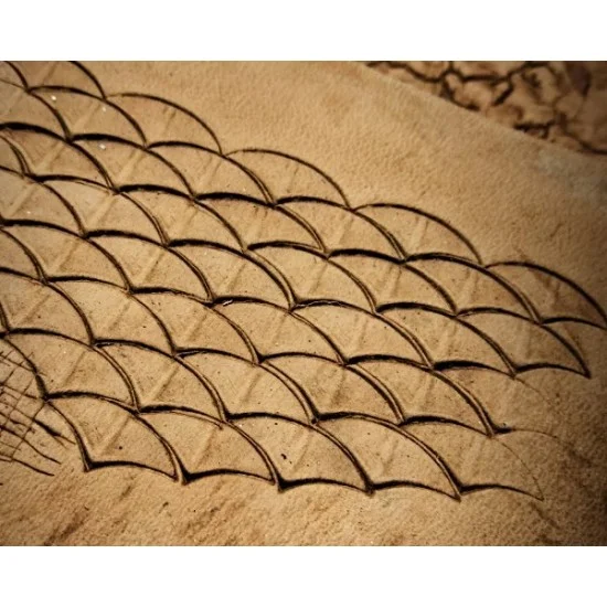 stainless steel, leathercraft tool, leather chisel, silver chisel, no.2