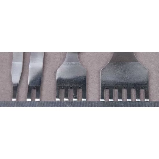 3MM Flat Style - Leather lacing Chisel Leathercraft Pricking Iron Tool ...