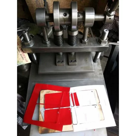 World debut free shipping- Hand crank leather cutting machine, leather ...