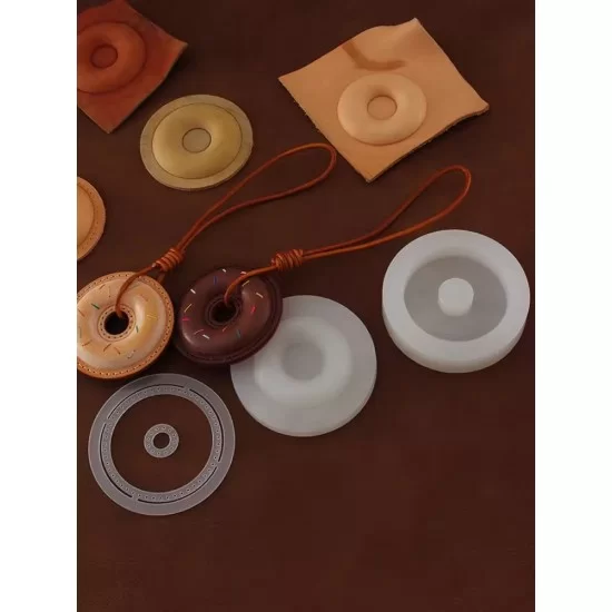 leather, doughnut, mold, mould