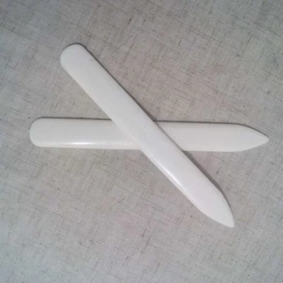Leathercraft tool, Pointed Bone Creaser Smoother