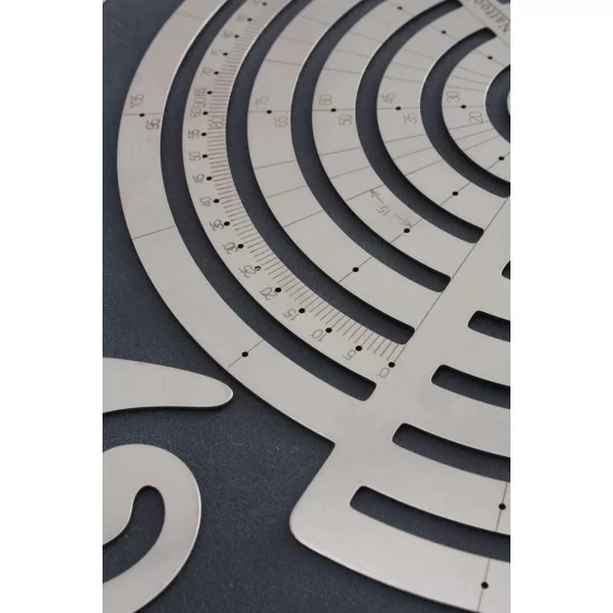 leather, french curve, ruler, No.1