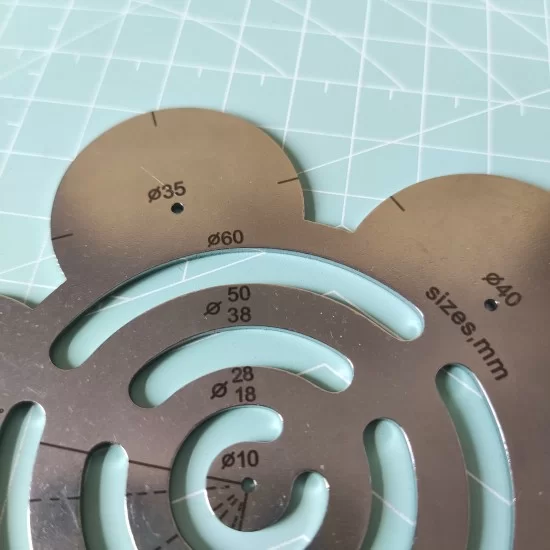 leather, french curve, ruler, No.2