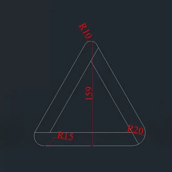 triangle, bend glue, tool, large