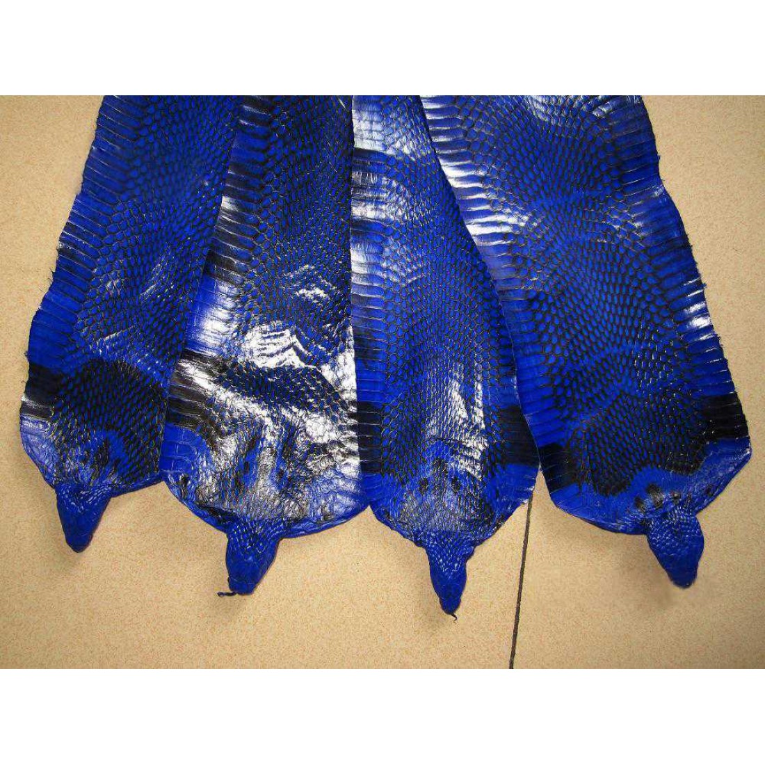 Natural genuine head cobra snake skin leather Pelt 14cm x 140cm (5.5" x ...