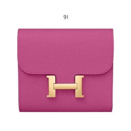 Hermes, Constance, compact wallet, material kit