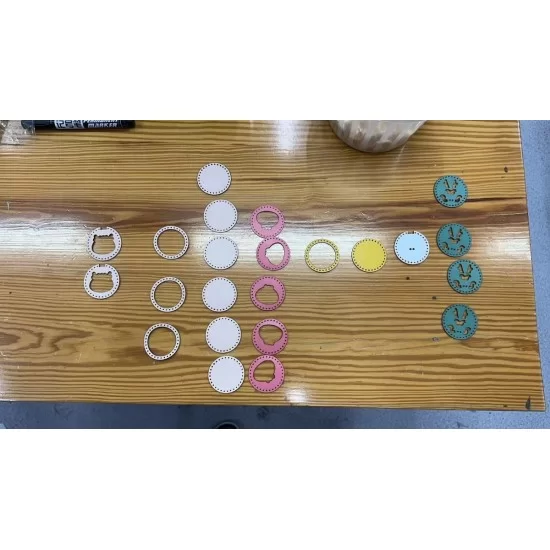 laser, cut, key fob, material kit