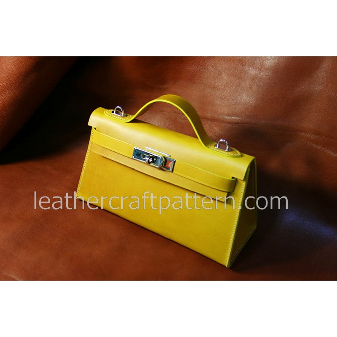 Leather bag sewing pattern, leather women shoulder bag pattern, leather ...