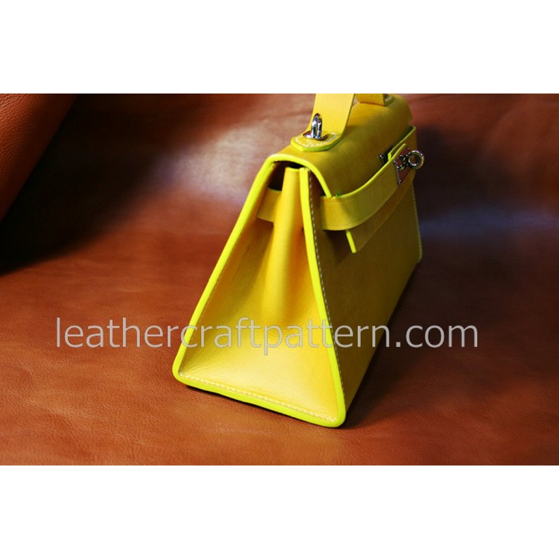 Leather bag sewing pattern, leather women shoulder bag pattern, leather ...
