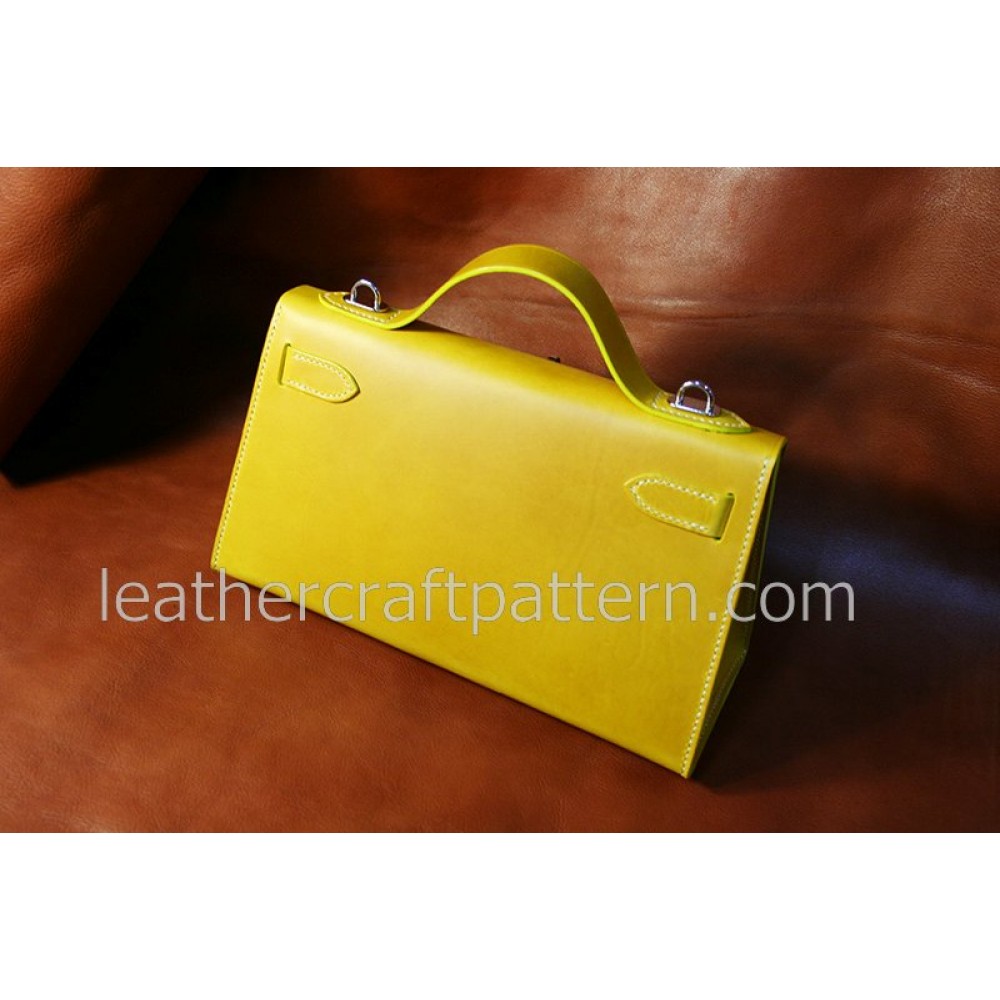 Leather bag sewing pattern, leather women shoulder bag pattern, leather ...