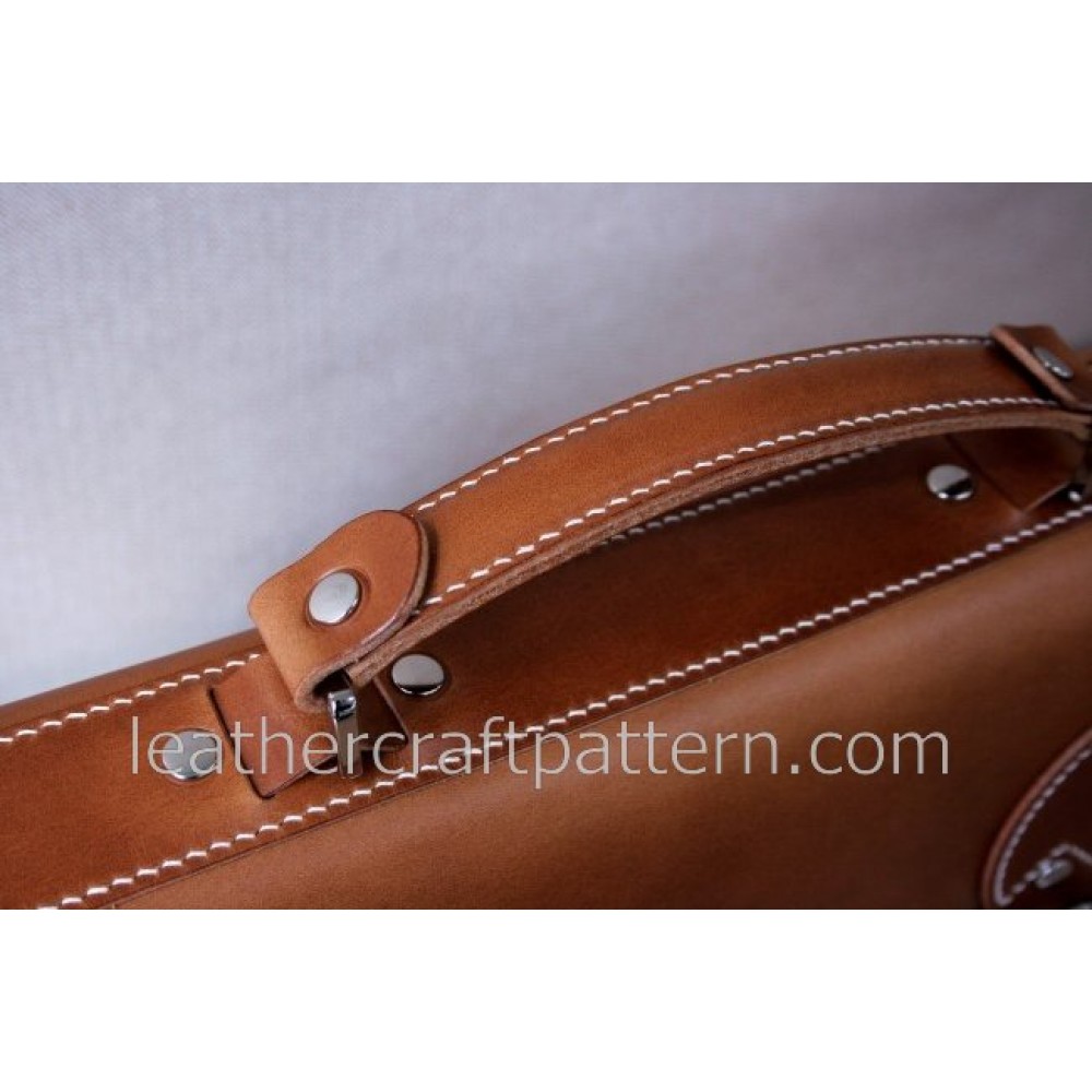 leather briefcase pattern, Cambridge Satchel pattern, shoulder bag, pdf ...