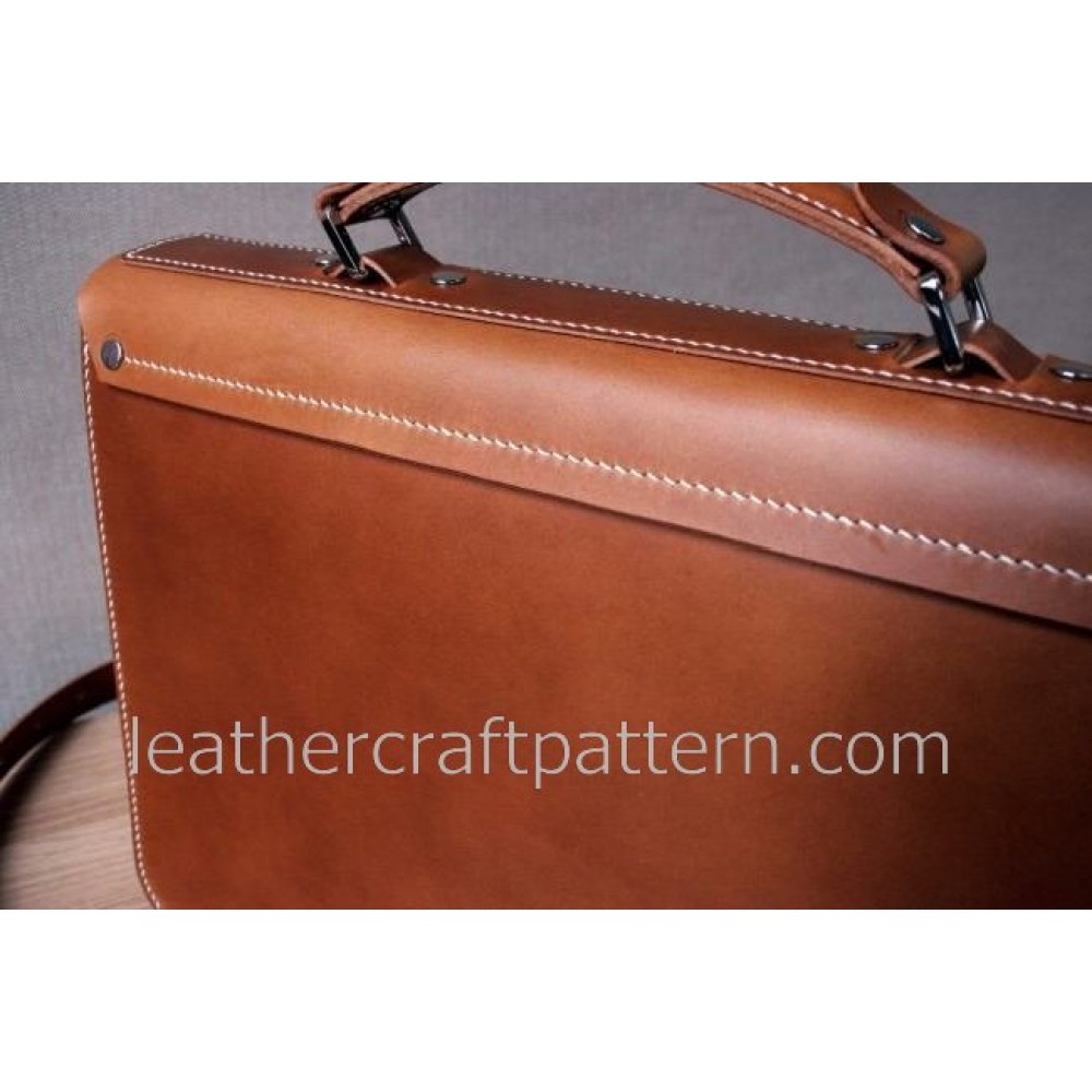 leather briefcase pattern, Cambridge Satchel pattern, shoulder bag, pdf ...