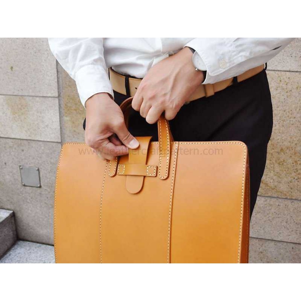 leather bag pattern, briefcase pattern, leathercraft pattern, leather ...