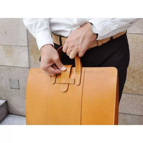 leather bag pattern, briefcase pattern, leathercraft pattern, leather ...