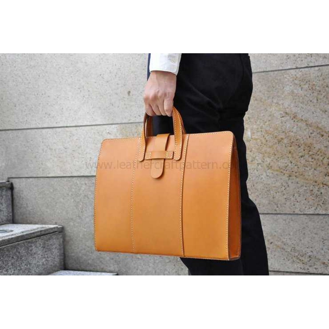 leather bag pattern, briefcase pattern, leathercraft pattern, leather ...